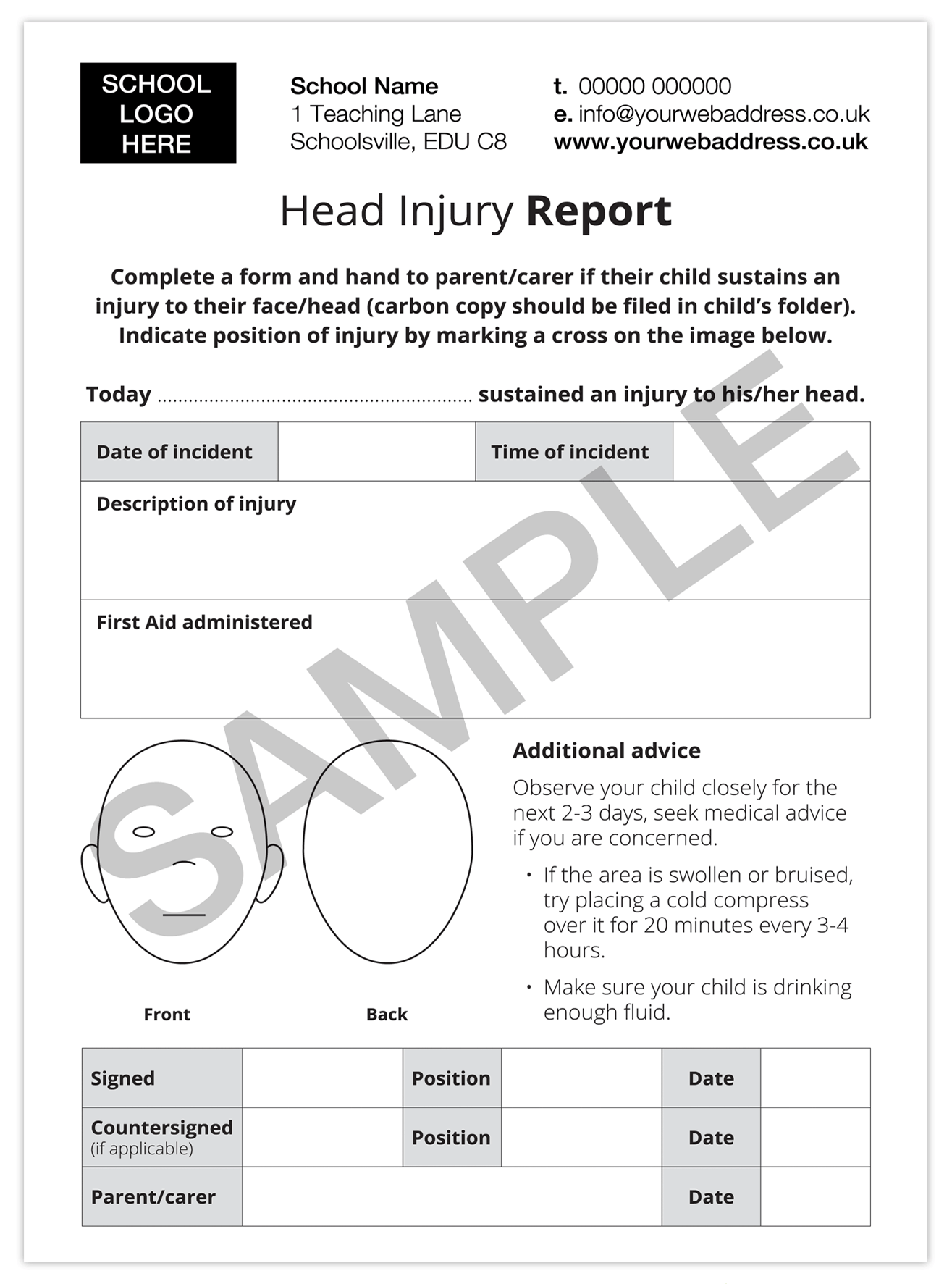 head injury reports Archives - NCR Printing | NCR Pads Ltd